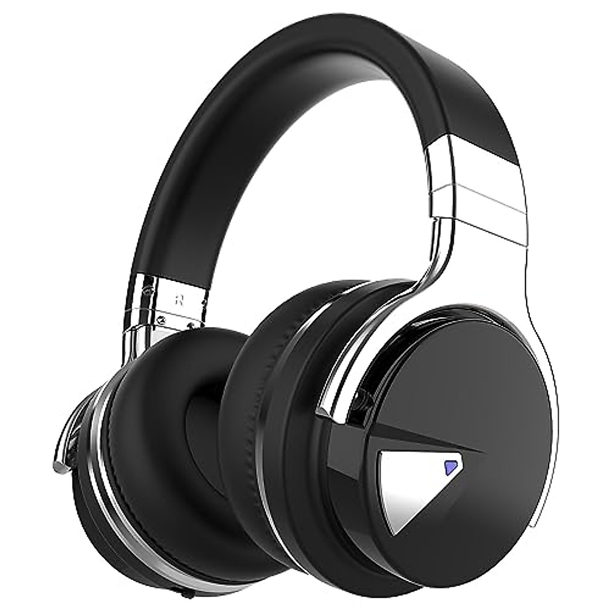 Active Noise Cancelling Headphones Bluetooth Headphones Wireless Headphones with Microphone Over Ear with Deep Bass, Comfortable, for Travel/Home/Office, 30 Hours Playtime, Black