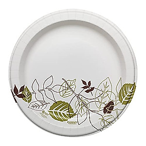 Dixie Ultra 10" Heavy-Weight Paper Plates by GP PRO (Georgia-Pacific), Pathways, SXP10PATH, 500 Count (125 Plates Per Pack, 4 Packs Per Case)