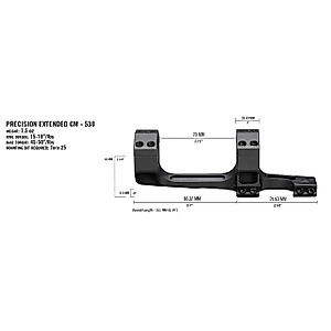 Vortex Optics Precision Extended Cantilever Mount - 30mm