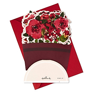 Hallmark Paper Wonder Pop Up Valentines Day Card, Displayable Bouquet (Today, Tomorrow, Always)