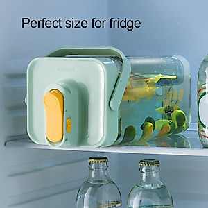 0.9 Gallon Drink Dispenser with Spigot,100% Leakproof,Sealed and Filter screen,Milk,Lemonade Dispenser,Juice Containers With Lids For Fridge and Dairly Use,Beverage Liquid Drink Container for Party