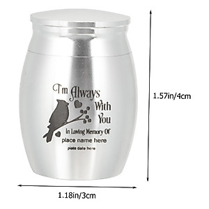 3pcs Parrot Cremation Tank Cremation Tank for Pet Funeral Cinerary Casket Memorial Cremation Tank Parrot Ashes Urn Cinerary Casket for Pet Cat Cremation Tank Parrot Cinerary Casket