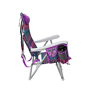 Hurley Backpack Beach Chair, One Size, Pink Violet