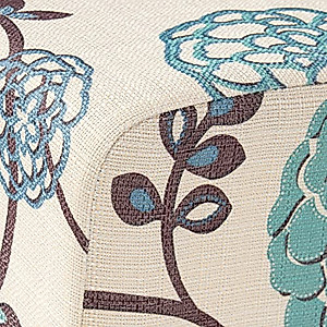 Christopher Knight Home Pertica Fabric Dining Chairs, 2-Pcs Set, Polyester White And Blue Floral