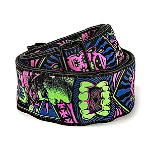 Jim Dunlop I Love Dust Green Fangs Guitar Strap (ILD05)