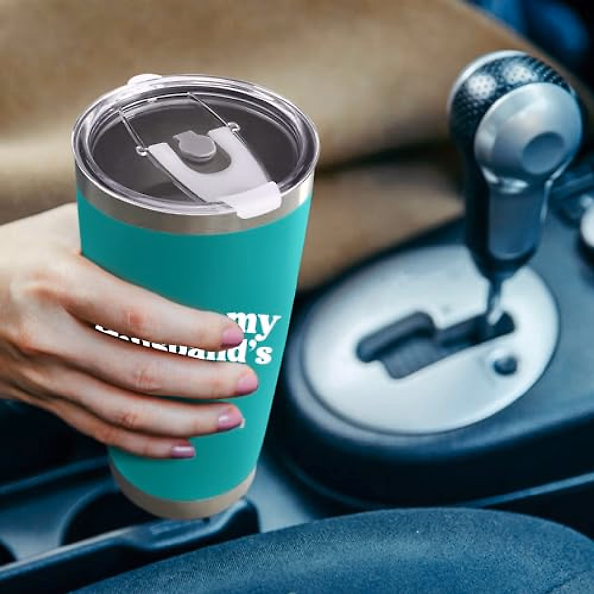 liabiliies put it on my husbands tab Tumbler Coffee Tumblers 20 oz Tumbler with Lid and Straw Insulated Tumblers Stainless Steel Tumbler