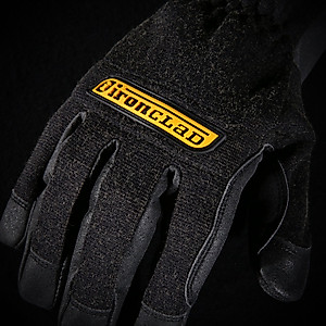 Ironclad HEATWORX REINFORCED; Heat and Cut Resistant Gloves, Palm Heat Protection Rated up to 450°F, (1 Pair), Black