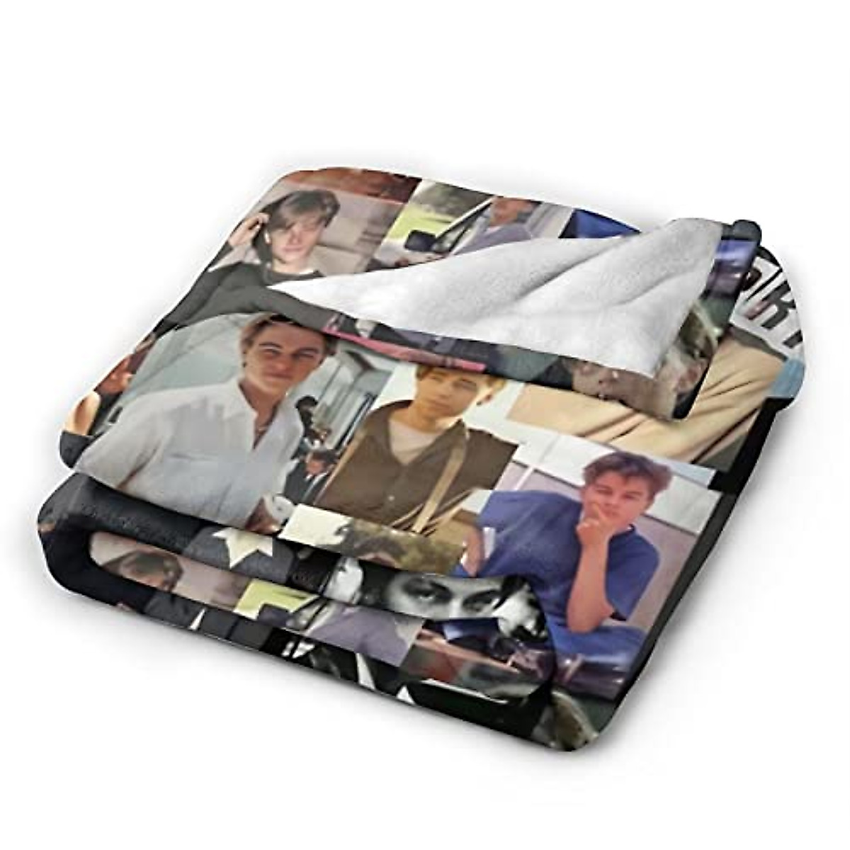 LEBEE Leonardo Dicaprio Fleece Blanket Ultra-Soft Bed Blankets Flannel Throw Blanket Quilt Outdoor Travel Blanket Picnic Blankets and Home Warm Throws Blanket for Adults/Children Gift 40''x50'' (02)