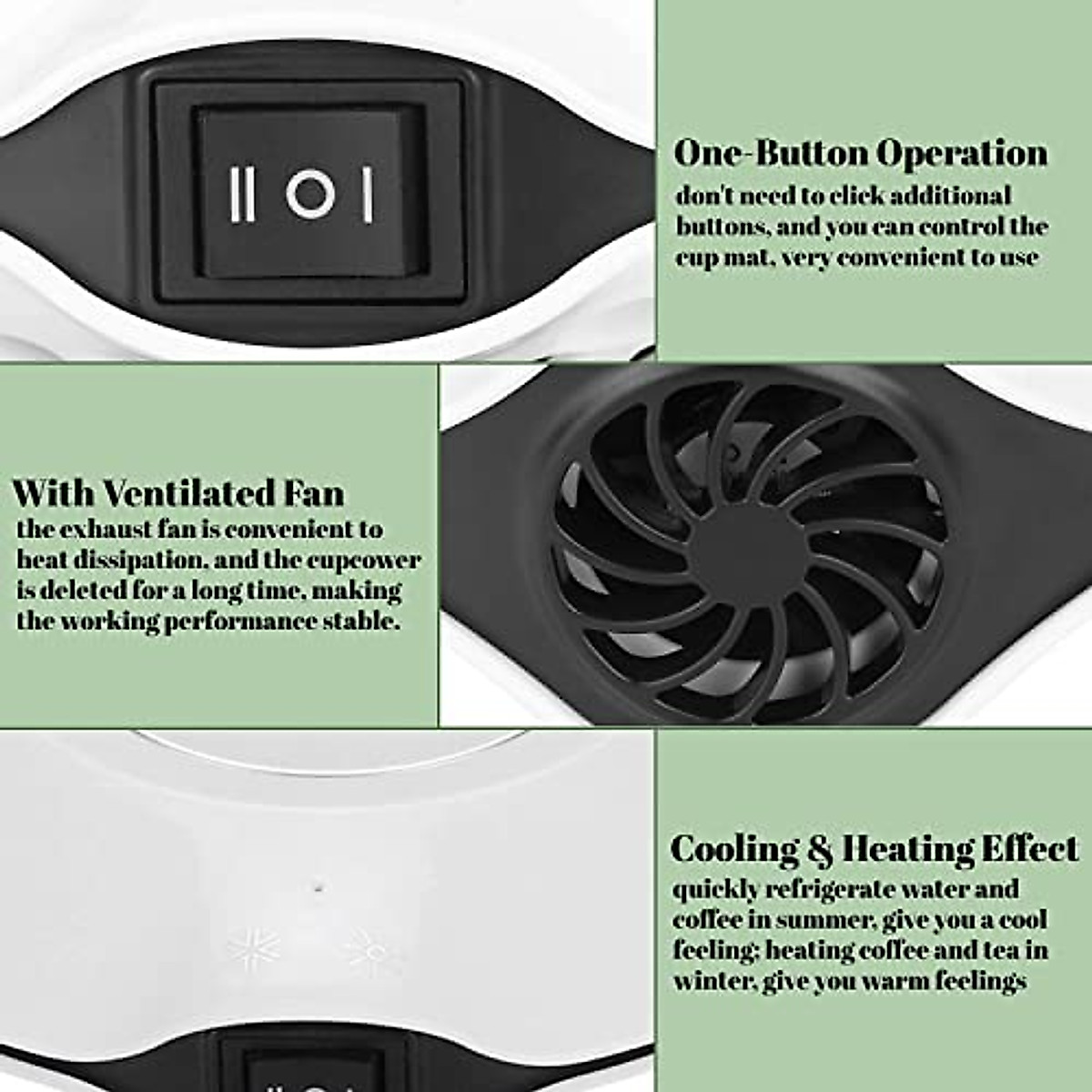 USB Cup Heater Cooler Plate Cup Warmer and Colder Beverage Mug Mat Office Tea Coffee Heater Pad for Coffee Tea Cola Cans Drinks