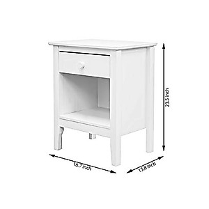 Adeptus Easy Pieces Nightstand, White