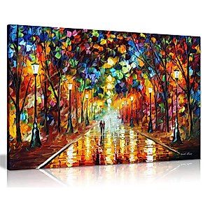Farewell to Anger by Leonid Afremov Canvas Wall Art Picture Print for Home Decor (24x16)