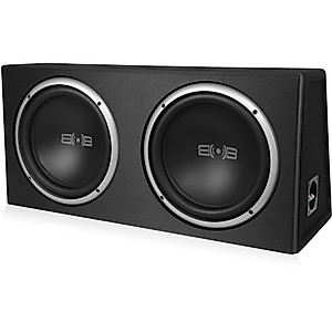 BELVA BPKG212v2 1200W Dual 12" Car Subwoofer with Ported Enclosure, Monoblock Amplifier, Wiring Kit and Remote Bass Knob