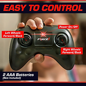 Force1 Cyclone LED AND Tornado Remote Control Car Bundle - Double Sided Fast RC Cars (2) Stunt Cars with 360 Flips, All Terrain Tires, LEDs, RC Crawler Rechargeable Toy Car Battery for Kids and adults