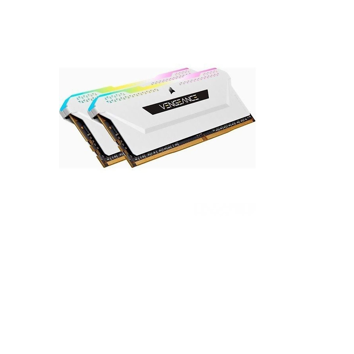 Corsair Vengeance RGB Pro SL 32GB (2x16GB) DDR4 3200 (PC4-25600) C16 1.35V Desktop Memory - White (CMH32GX4M2E3200C16W)