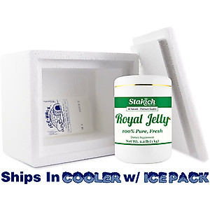 Stakich Fresh Royal Jelly - Pure, All Natural - No Additives/Flavors/Preservatives Added - 1 Kilogram (2.2 Pounds)
