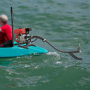 TBVECHI 4 Stroke 7.5 HP 212CC Gasoline Outboard Motor with Bracket Single Cylinder Boat Engine for 9.84-19.69Ft Fishing Boat