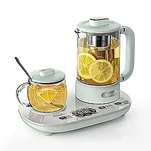 Bear YSH-C06N1 Health Pot, Electric Kettle with Cup Warmer, Glass Kettle for Coffe Tea with Infuser, Pre-set, Temperature Control, 300ml & 600ml