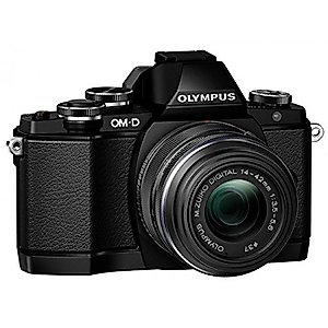 Olympus OM-D E-M10 Mirrorless Digital Camera with 14-42mm F3.5-5.6 Lens (Black)
