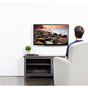 VIVO Full Motion Wall Mount for up to 27 inch LCD LED TV and Computer Monitor Screens, Tilt and Swivel Bracket with Max 100x100mm VESA, Black, MOUNT-VW01M