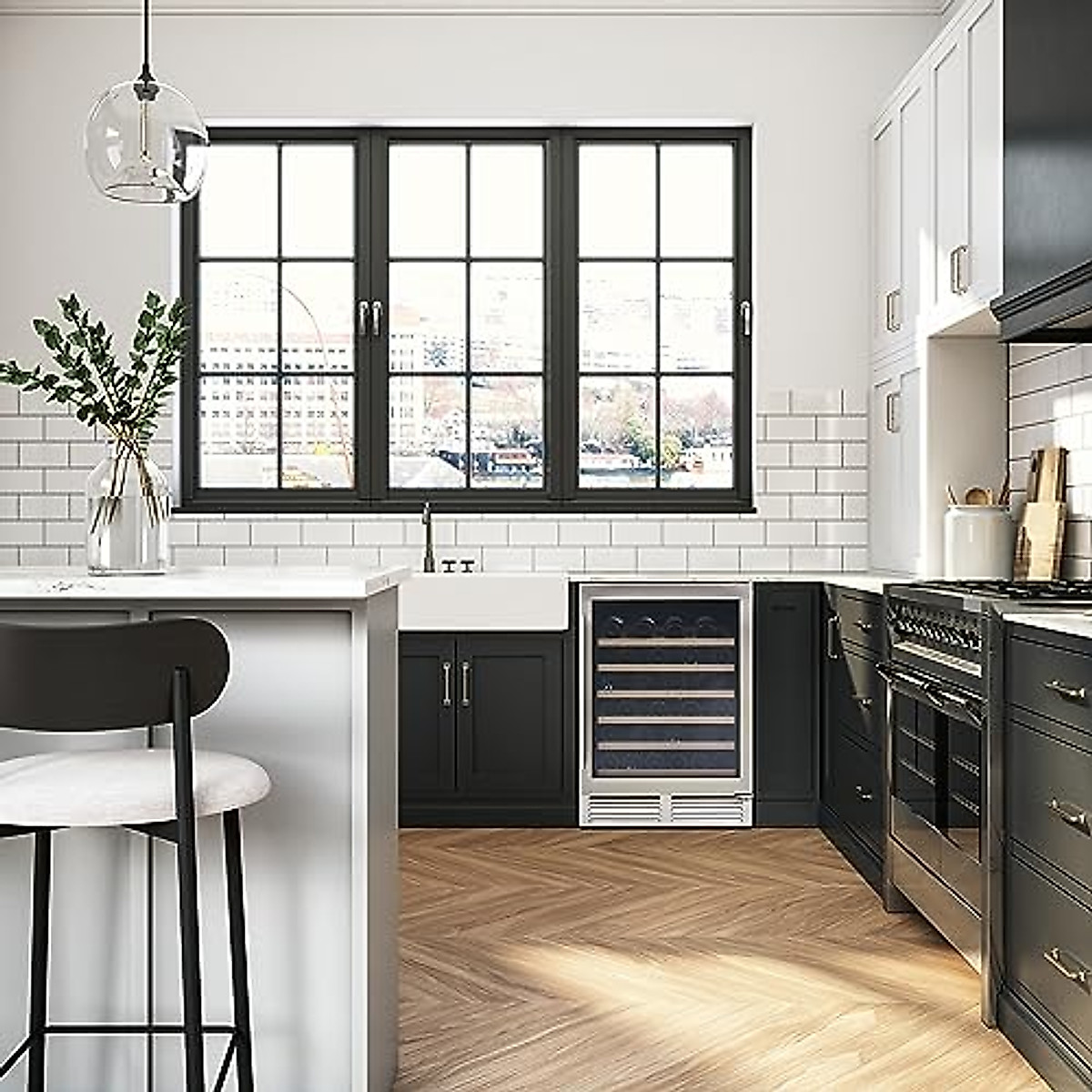 DUURA Elite DE510WCSZSS Designer Series Wine Cooler, 51-Bottle, Silver