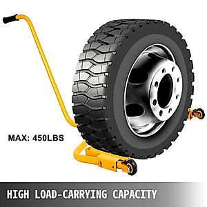 VEVOR Tire Dolly 450 LBS Load Capacity Wheel Dolly Truck Tire Wheel Dolly Heavy Duty Cart Easy to Use Tire Lifting Tool
