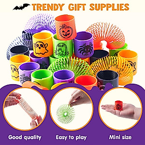 JOYIN 60 PCS Halloween Coil Spring for Kids, Mini Magic Springs Toys, Fidget Stress Coils Toy for Halloween Party Favors, Trick or Treat Bags Stuffers, Classroom Exchange, Carnival Game Prizes
