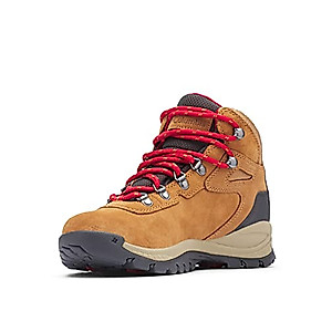 Columbia Women's Newton Ridge Plus Waterproof Amped, Elk/Mountain Red, 9