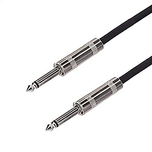 Amazon Basics TS 1/4 Inch Straight Instrument Cable for Electric Guitar/Bass and Keyboard, 10 Foot, Black