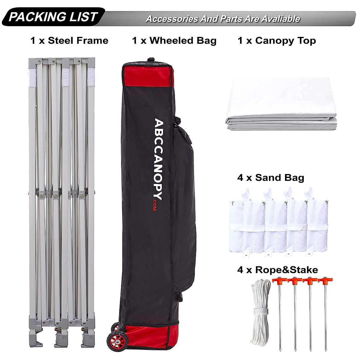 ABCCANOPY Patio Pop Up Canopy Tent with Curtain 10x20 Event-Series (White)