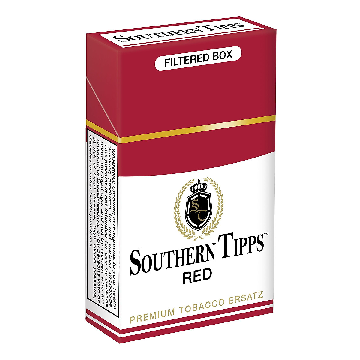 SOUTHERN TIPPS RED PACK HERBAL CIGARETTES - Tobacco & Nicotine Free, Proprietary Botanical Blend, Smooth Smoking Experience, Non-Addictive - 20 Sticks
