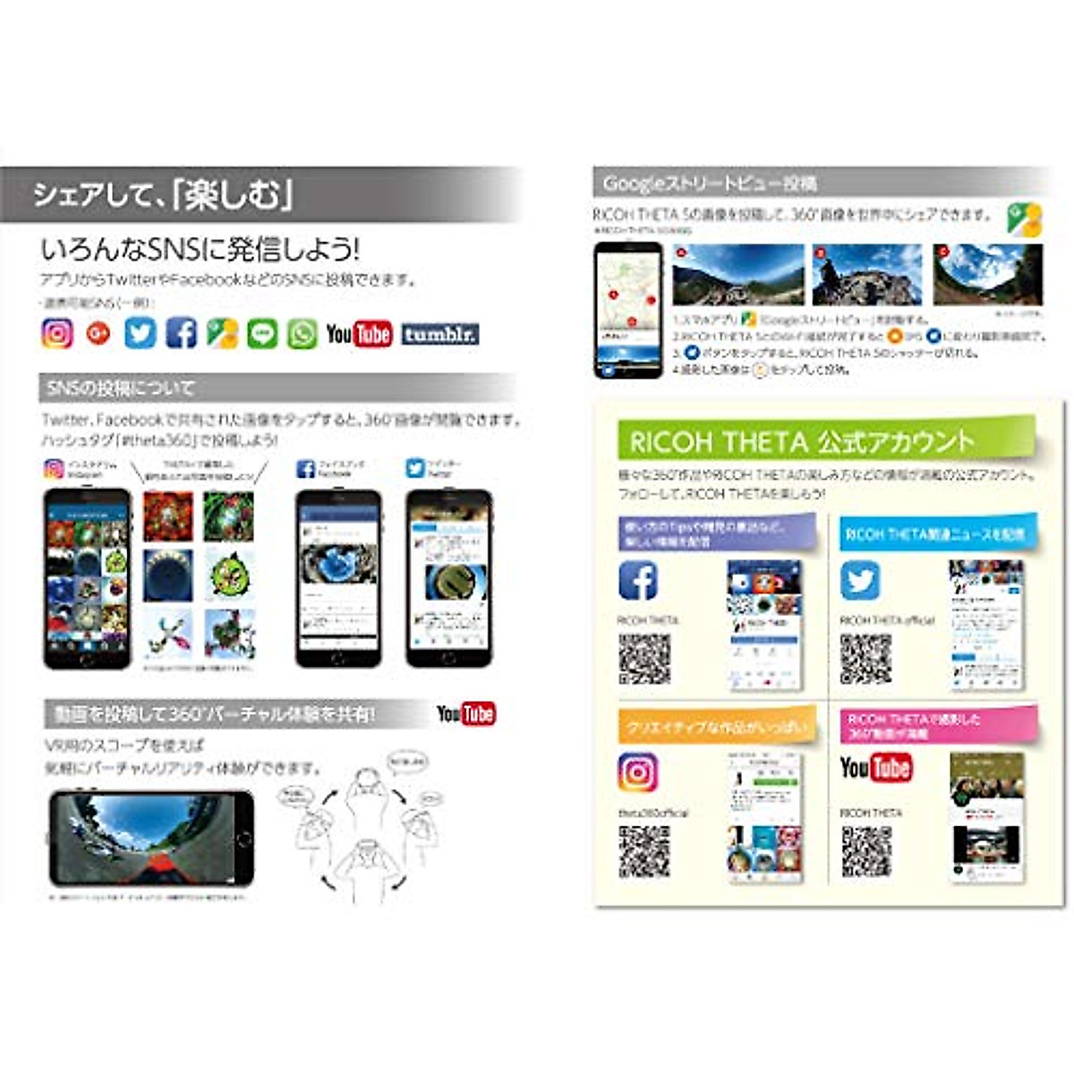 Ricoh Theta S Digital Camera (Black)