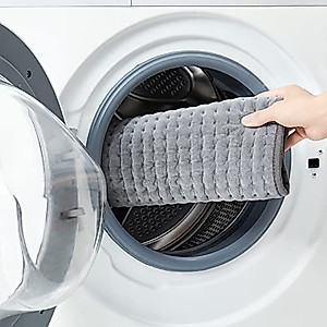 JKMAX Heating Pad for Back Pain Relief with Auto Shut-Off - 10 Heat Settings, Grey Heating Pads for Cramps with LED Controller, Moist and Dry Heat Therapy for Neck Shoulder, Machine-Washable,12" x 24"