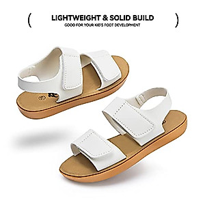 Trary Toddler Sandals Baby Girls Boys Sandals with Adjustable Strap, Summer Outdoor Sandals for Kids, Non-Slip Rubber Sole for First Steps of Newborn Walkers