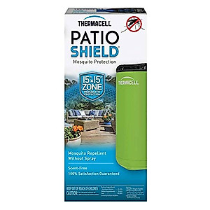 Thermacell Patio Shield Mosquito Repeller; Highly Effective Mosquito Repellent for Patio; No Candles or Flames, DEET-Free, Scent-Free, Bug Spray Alternative; Includes 12-Hour Refill