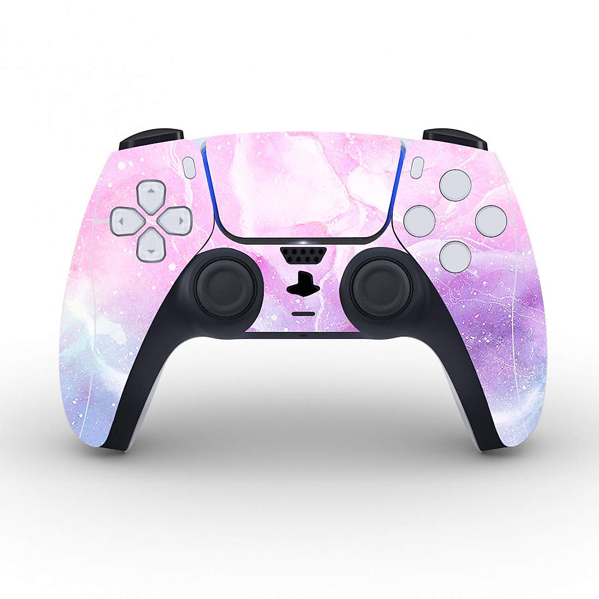 PlayVital Pink Watercolor Full Set Skin Decal for ps5 Console Disc Edition, Sticker Vinyl Decal Cover for ps5 Controller & Charging Station & Headset & Media Remote
