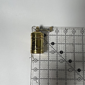 Small Pocket Pepper Mill 3 Brass Vintage Style