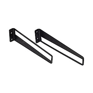 Holtaz Rustic Natural Wood Wall Storage Shelves with Metal Mount Floating Shelves Wall Mounted for Bedroom, Living Room, Bathroom, Kitchen, Office and More , Wall Shelf