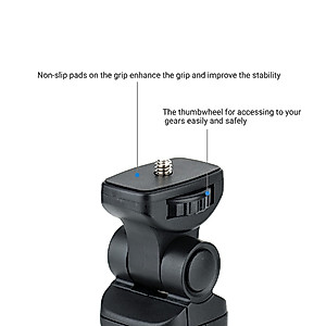 JJC Wired Shutter Remote Control Mini Tripod for Panasonic Lumix S5 II S5 IIX GH6 GH5 II G100 S1 S1R S1H G95 G85 G9 G85 GH5s FZ1000II Camera Vlogging Live Streaming Selfie Recording Replaces DMW-SHGR1