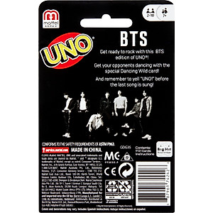 UNO BTS for 7 years and up