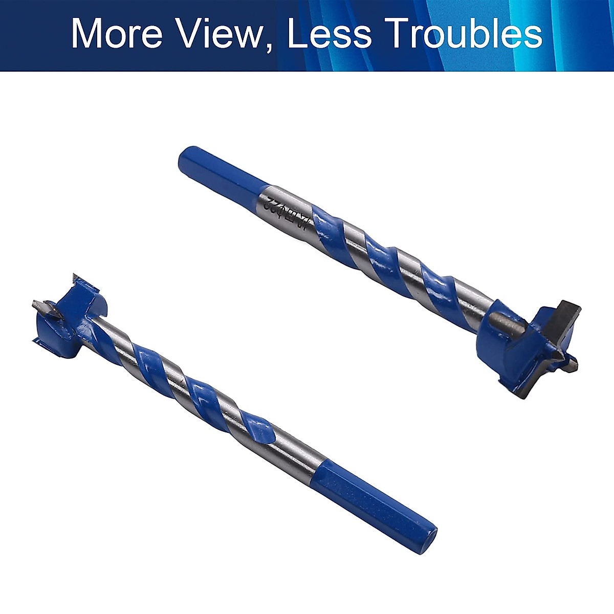 Hegebeck Forstner Drill Bits 7/8" Woodworking Hole Saw Boring Drill Bits Carbide Wood Drilling Cutter with 1/3inch Hex Handle for Wood Plastic Plywood 1 Pcs