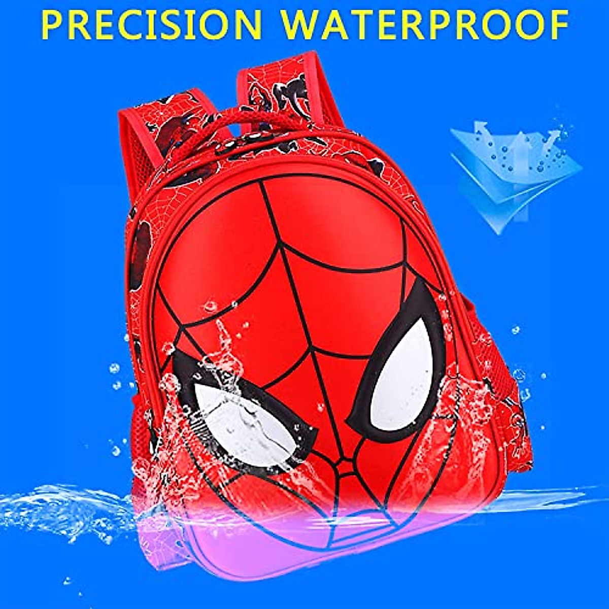 TKKUY 3D Backpack & Pencil Case Box Set, Large Adjustable Shoulder Strap Backpacks, Multi-Function Laptop Casual Bookbag 17"