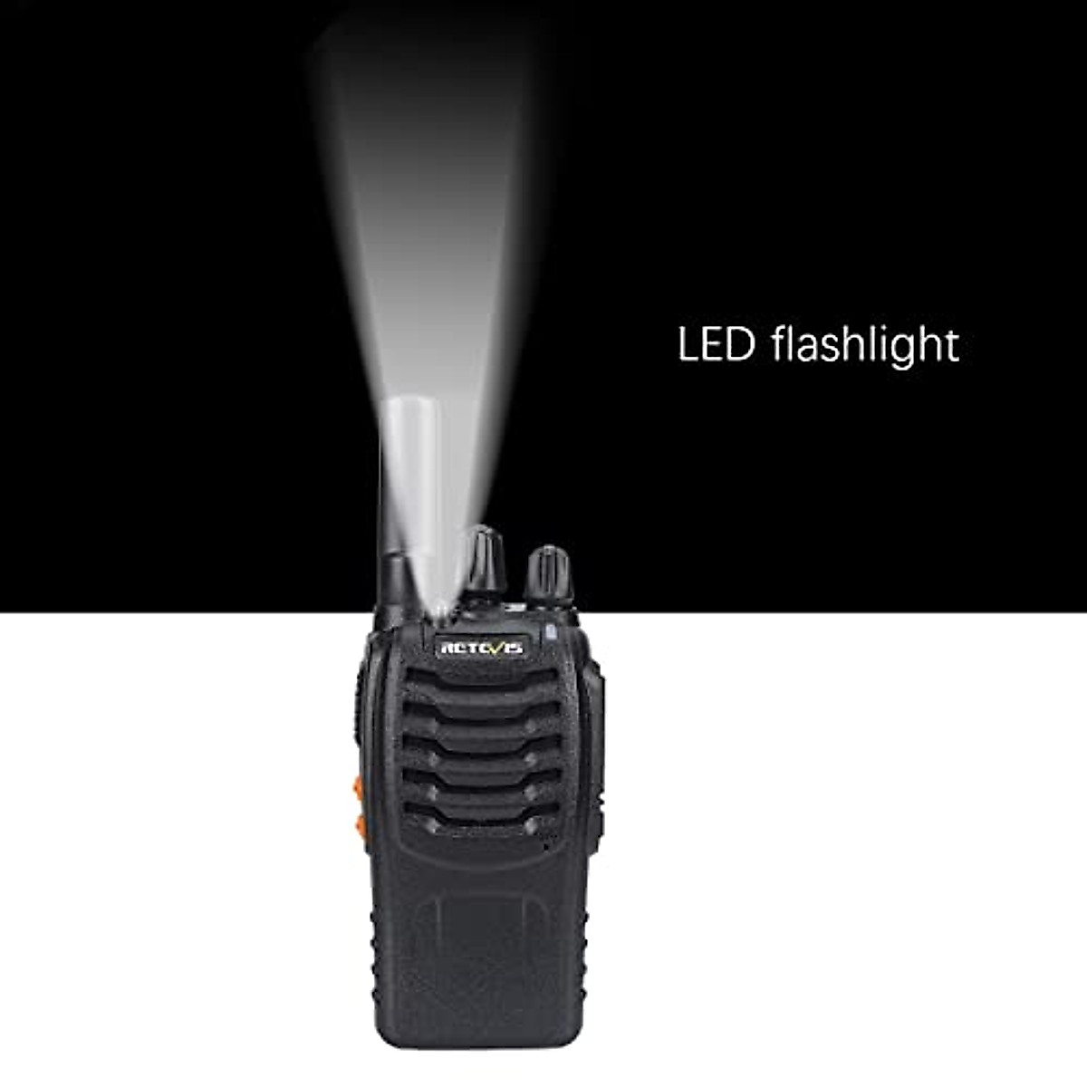 Retevis H-777 2 Way Radios Walkie Talkies Long Range, Rechargeable Two Way Radios, Hand Free Adults Walkie Talkies with Charging Base(Black, 20 Pack)