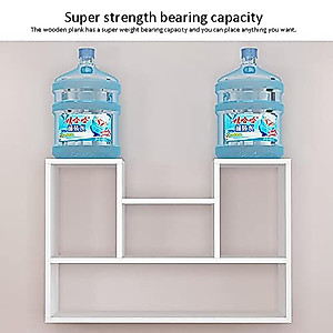 QQXX Wood Wall Mount Bookshelf,3 Tier Floating Shelves,Modern Wall Organizer Cabinets,Photos Cds Shelf,Wall Mounted Storage Rack for Kids Room Livingroom Bedroom Bathroom Kitchen