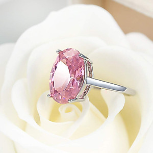 Goldenchen Fashion Jewelry Newest Oval Cut Natural Pink Fire Topaz Gemstone Silver Women Ring (8)