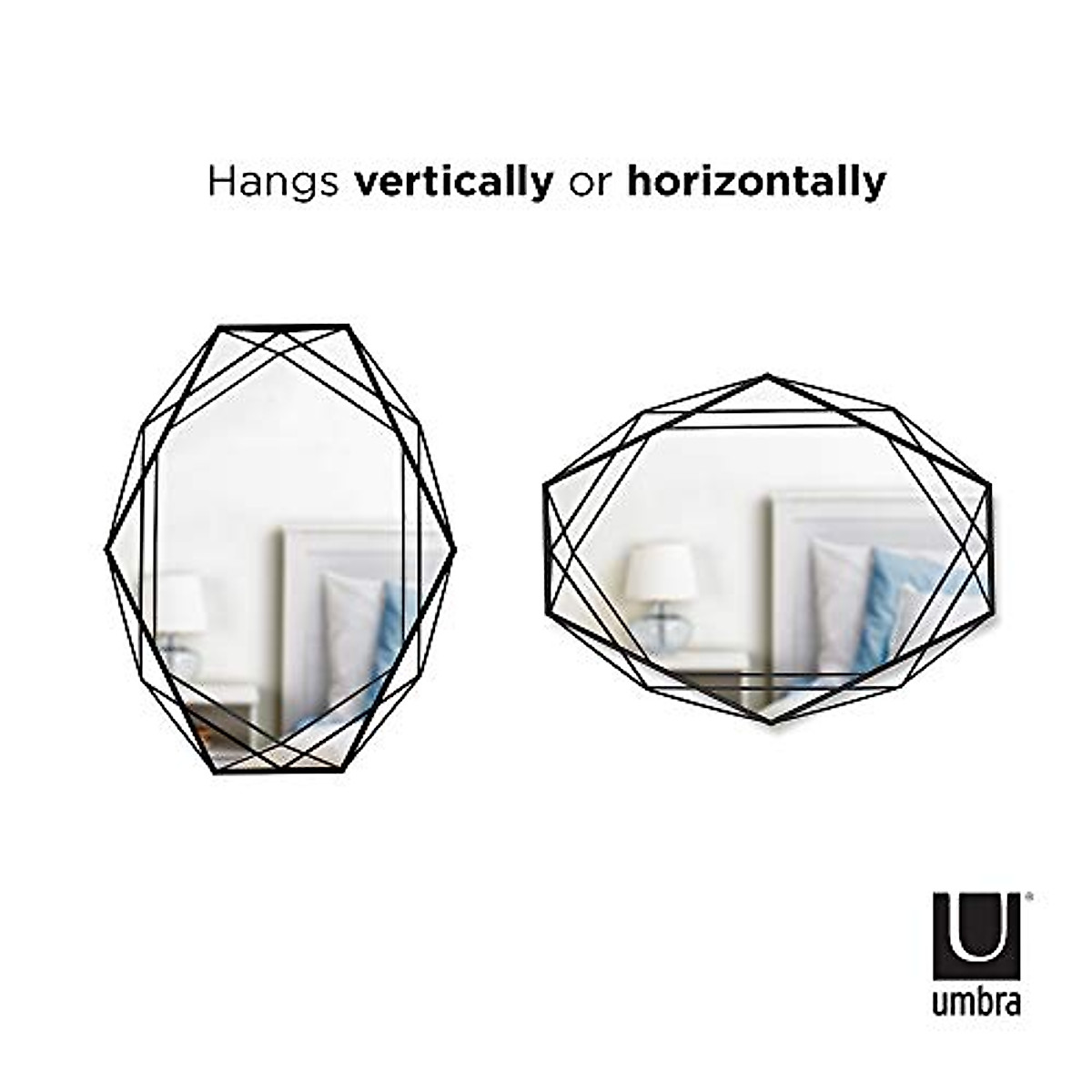 Umbra Prisma Wall Mirror,Black