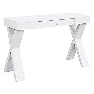 Convenience Concepts Newport 1 Drawer Desk, White