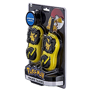 eKids Pokemon Walkie Talkies Pikachu Toys FRS Walkie Talkies for Kids Long Range Static Free Easy to Use For Indoor and Outdoor Games
