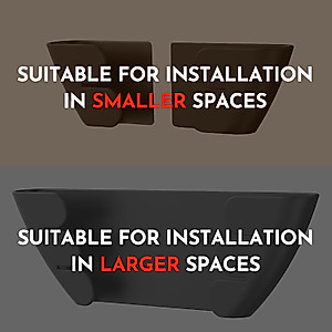 Universal Adjustable Pot Lid Holder Organizer for Cabinet - Upgraded Patented Niceyos 4 Pack Pan Lids Organizers Inside Cabinet Door Wall Mount Pots Top Rack for Kitchen Cupboard Fit 6" to 13" (Black)