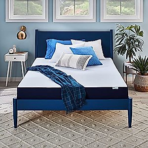 Sleep Innovations Marley 10 Inch Cooling Gel Memory Foam Mattress with Airflow Channel Foam for Breathability, Queen Size, Bed in a Box, Medium Firm Support
