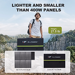 ALLPOWERS S2000 Pro Portable Power Station with SP039 Panel Included, 1500Wh MPPT Solar Generator 2400W with Portable Solar Panel 600W for RV Outdoor Camping Home Emergency